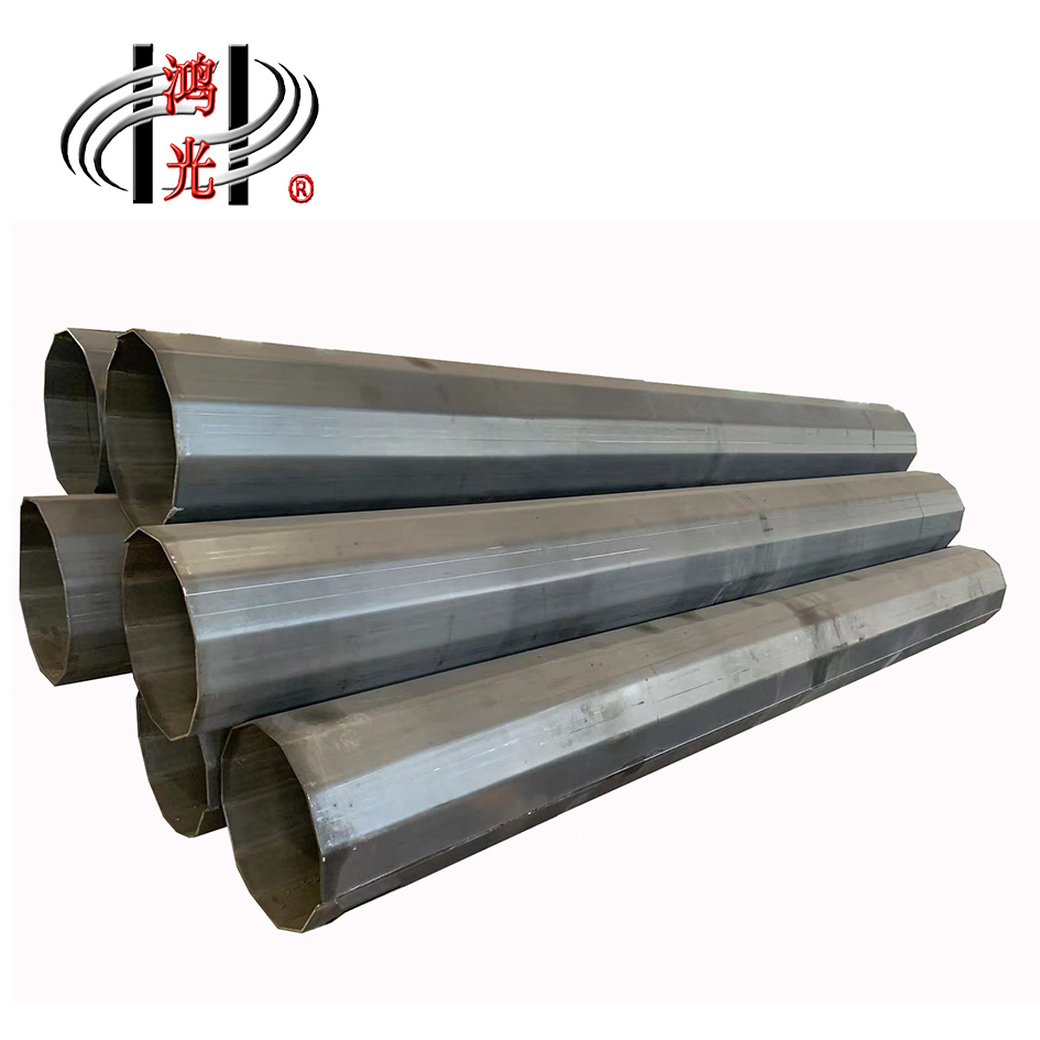 30-60FT Hot Dip Galvanized Octagon Steel Pole with AWS D1.1 Welding for ...